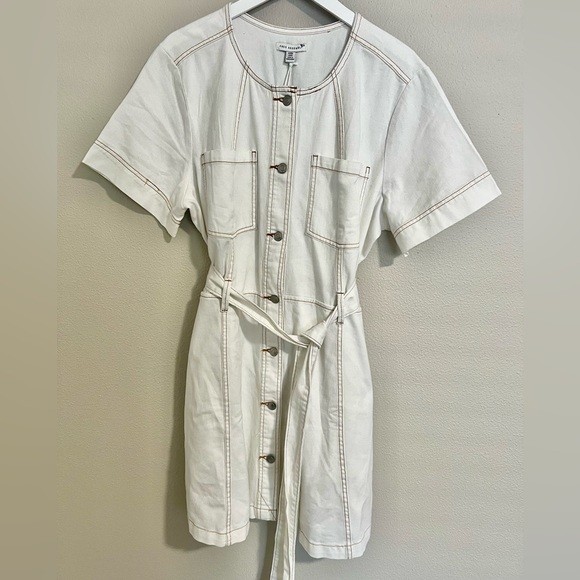 Free Assembly | Dresses | Nwt Free Assembly Cream Utility Buttondown ...